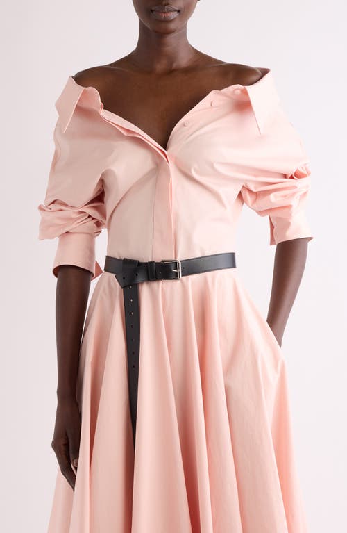 GIVENCHY Slashed Barrel Sleeve Cotton Poplin Shirt
